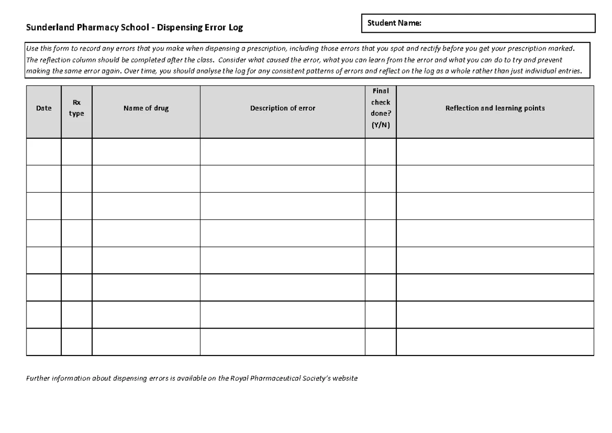 Use of Counting Equipment - DISPENSING INFORMATION SHEET – USE OF ...