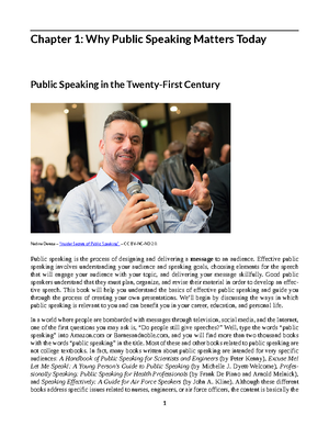 Chapter 6: Finding Purpose & Topic Selection in Public Speaking (COMM ...