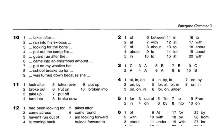 Grammar 3 Progress Tests Key: Comprehensive Answers and Explanations ...