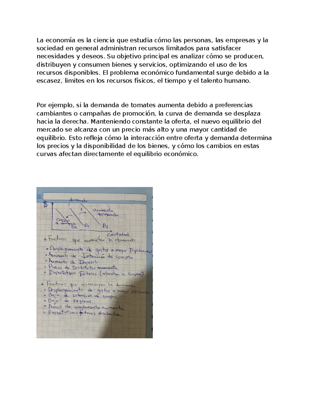 Análisis de la Economía: Pregunta 2 PC1 - Studocu