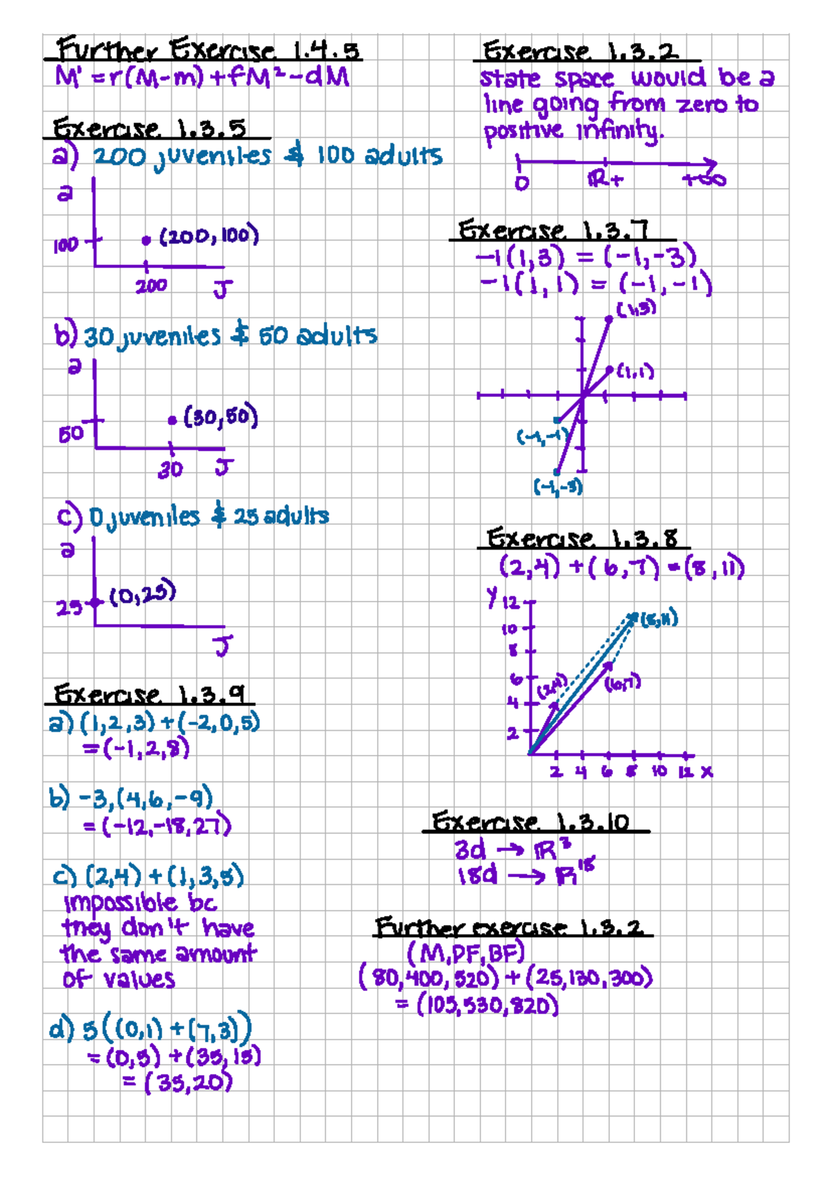 HW 3 - Answers for Exercises 1.3 and 1.4 - Studocu