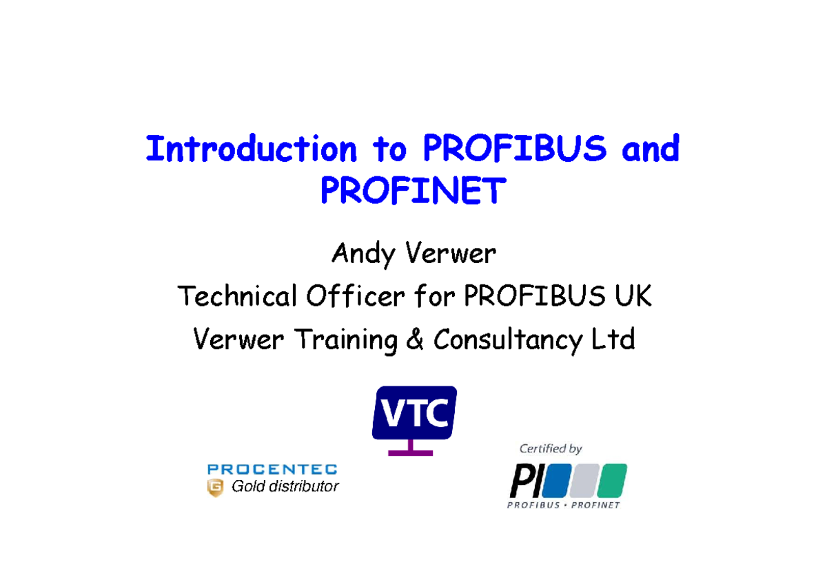 Introduction to PROFIBUS and PROFINET: Overview and Applications - Studocu