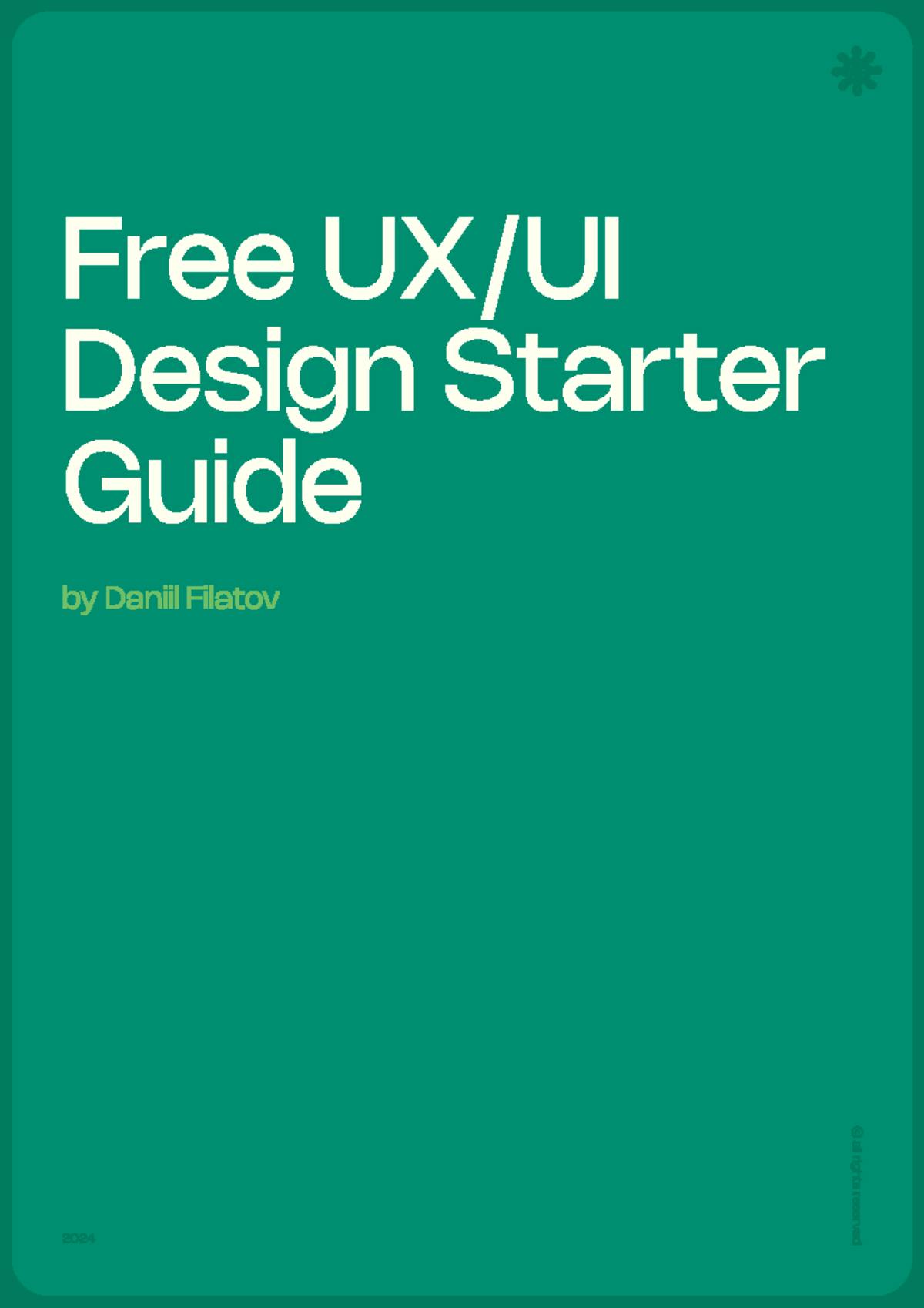 UXUI Design Starter Guide By Filatov - Free Design Starter Guide Daniil ...