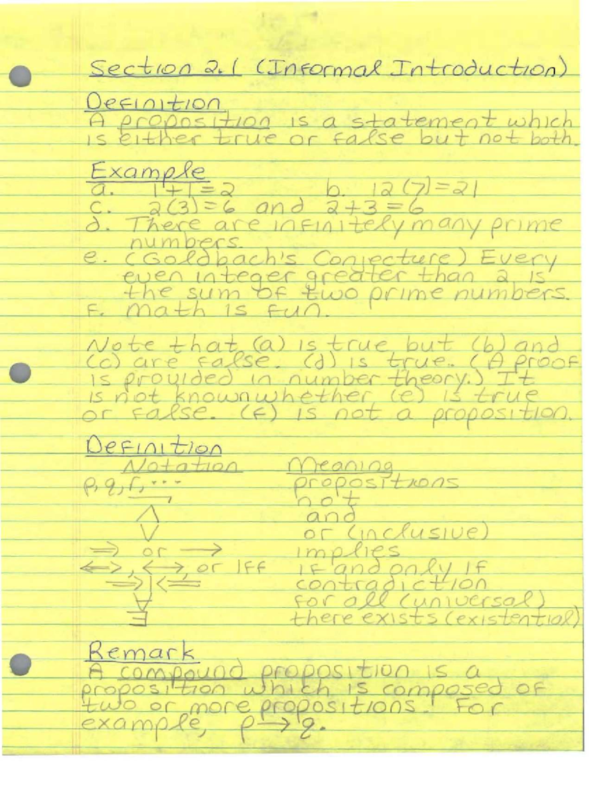 Chapter 2 - Introduction to Proof (MATH 101) - Studocu