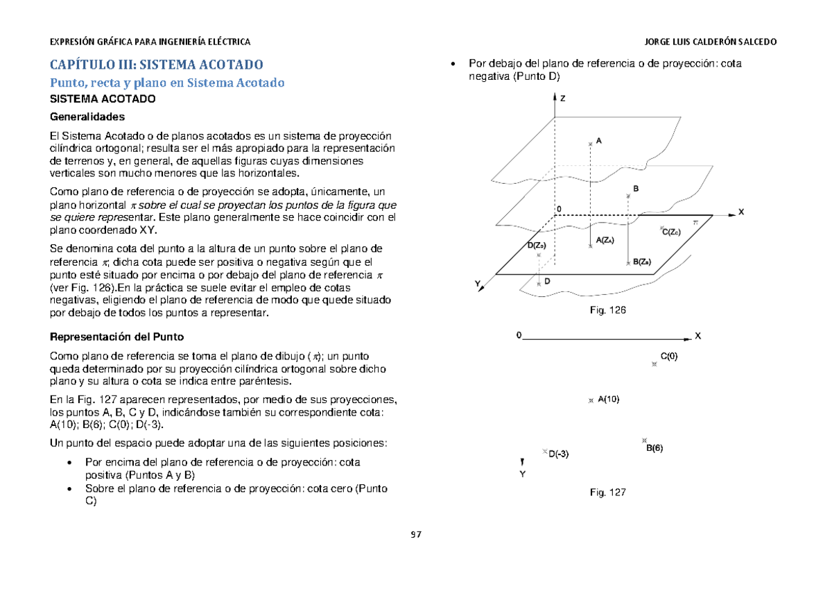 Apuntes Sistema Acotado Jorge Calderon - CAPÍTULO III: SISTEMA ACOTADO ...