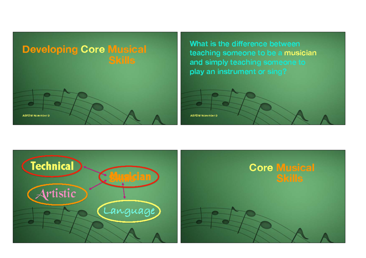 Abrsm core musical skills - Developing Core Musical Skills ABRSM ...
