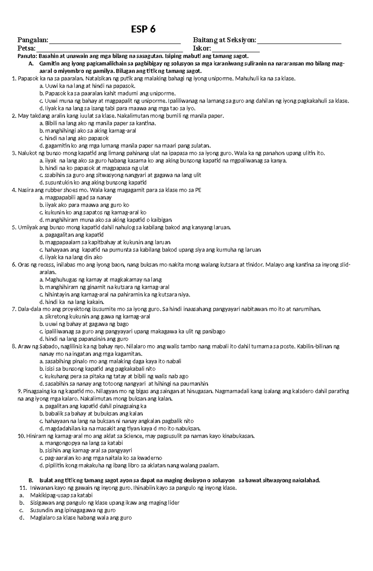 Introduksyon sa Pagsasalin (FIL 8): Syllabus at Course Details - Studocu