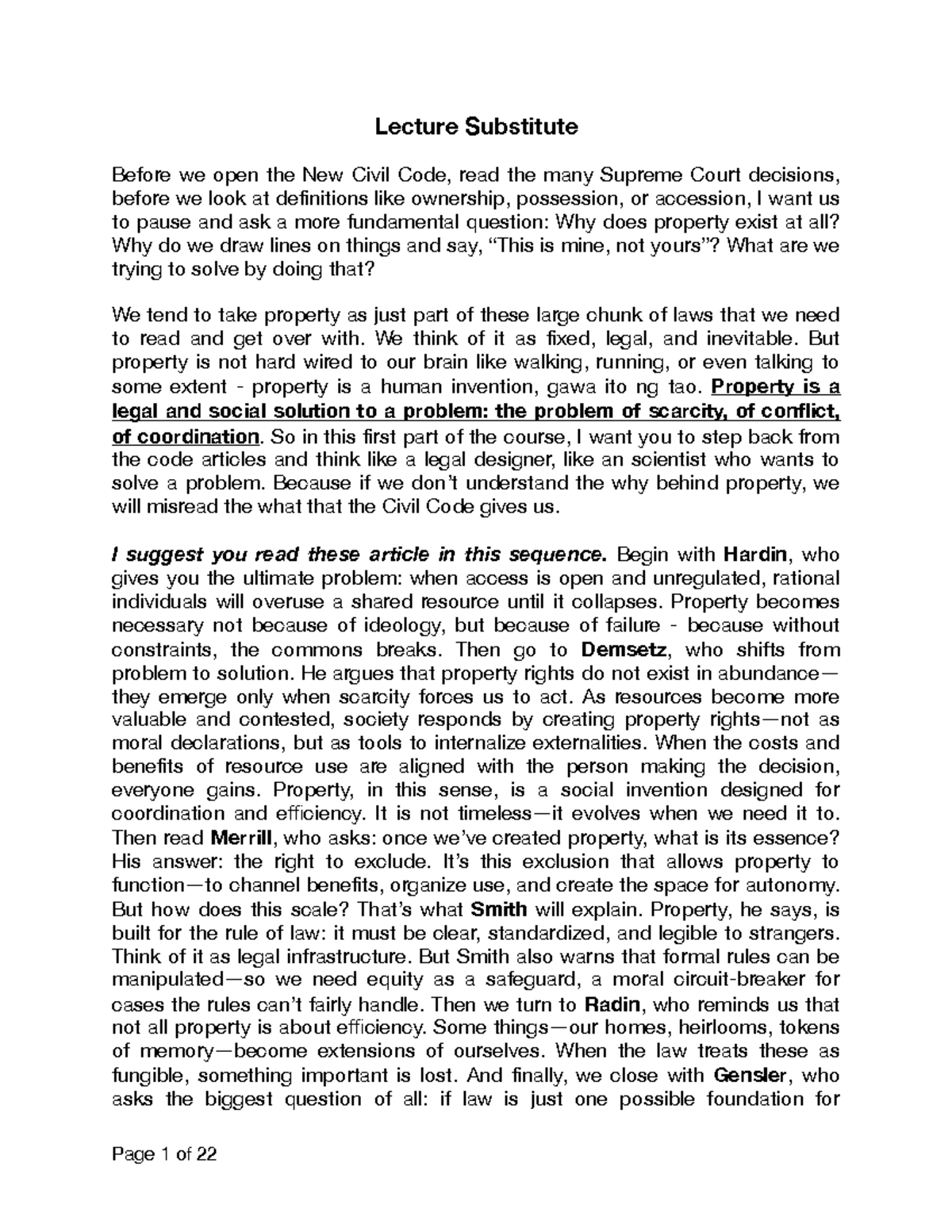 Property Law Insights: Understanding the Human Invention of Ownership ...