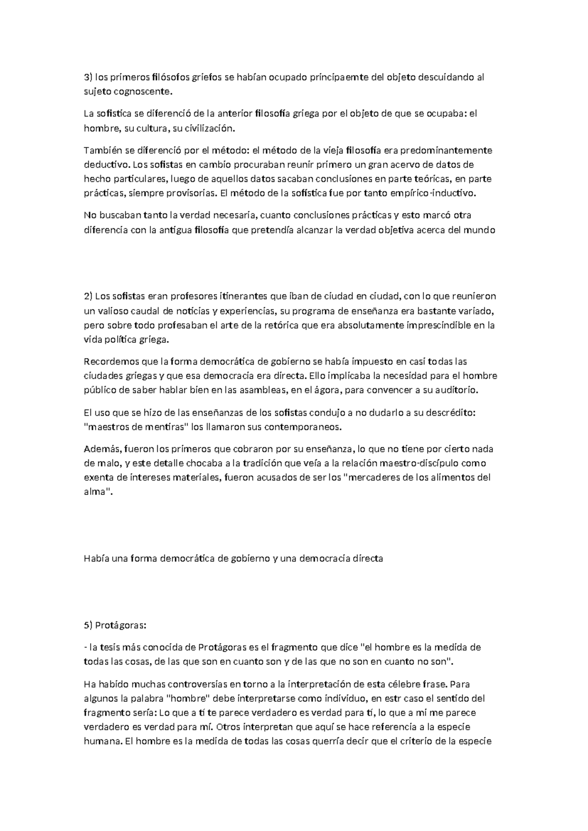 COSO - Sofística y su Impacto en la Filosofía Griega - Studocu