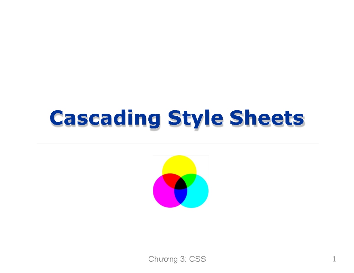 CSS - Tài liệu cơ bản về CSS - Cascading Style Sheets Giới thiệu CSS ...