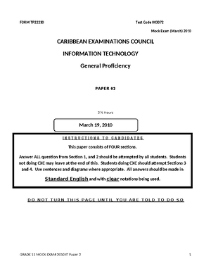 Inti Sci June 2017 P2 - The documents attached are CSEC past papers for ...