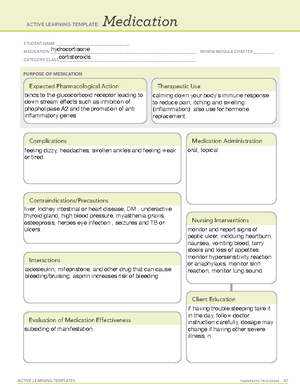 ATI Medication Card Template -Medication Card Carvedilol - ACTIVE ...
