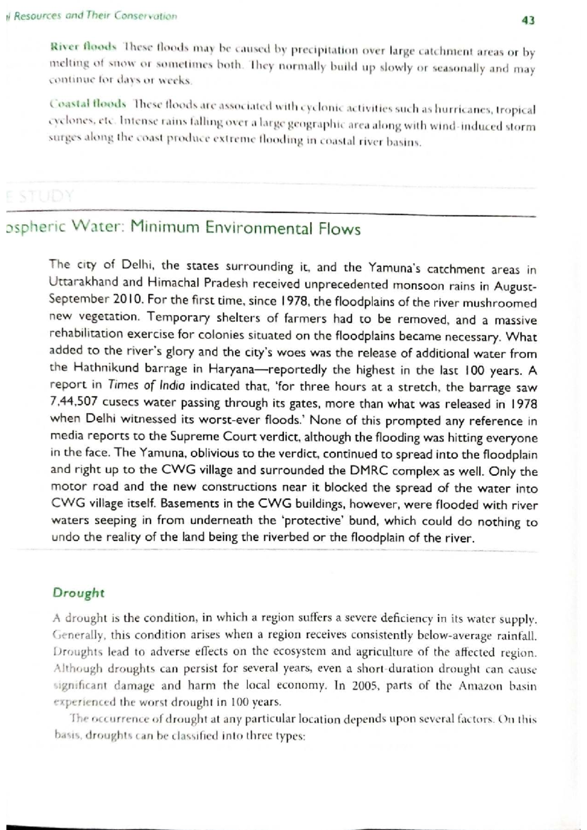 11 Resources and Their Conservation: River Floods & Droughts Analysis ...