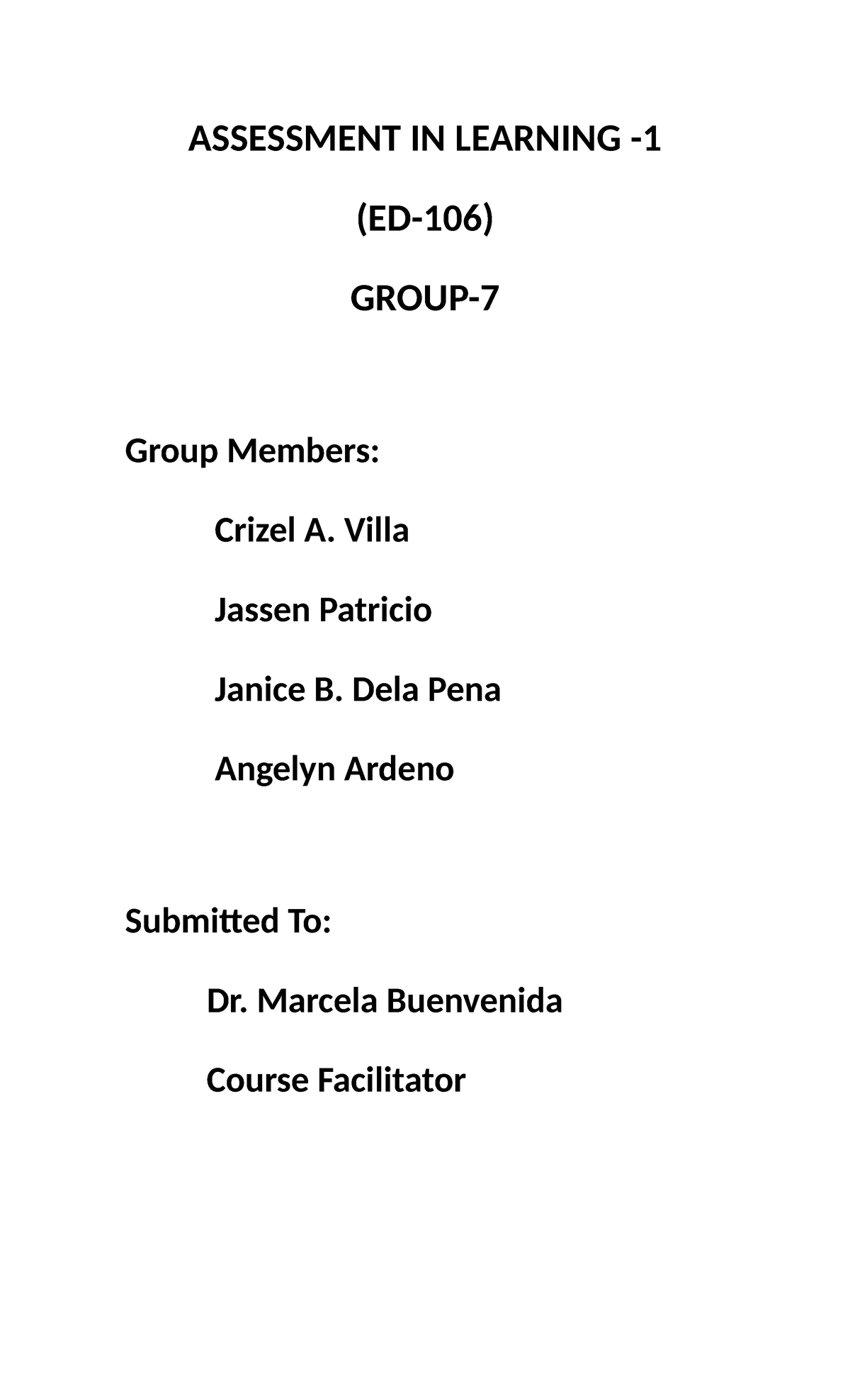 ED-106 Chapter 7: Designing Effective Performance-Based Tasks - Studocu