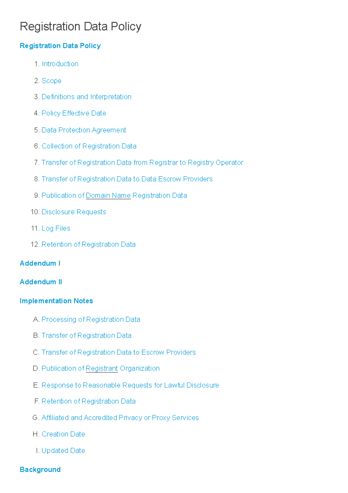 Registration Data Policy - Icann - Registration Data Policy ...