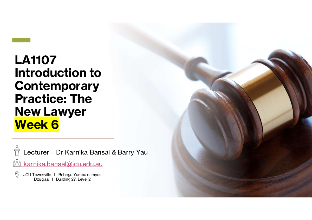 LA1107 Week 6 Workshop: Digital Disruption & Philosophy of Law - Studocu