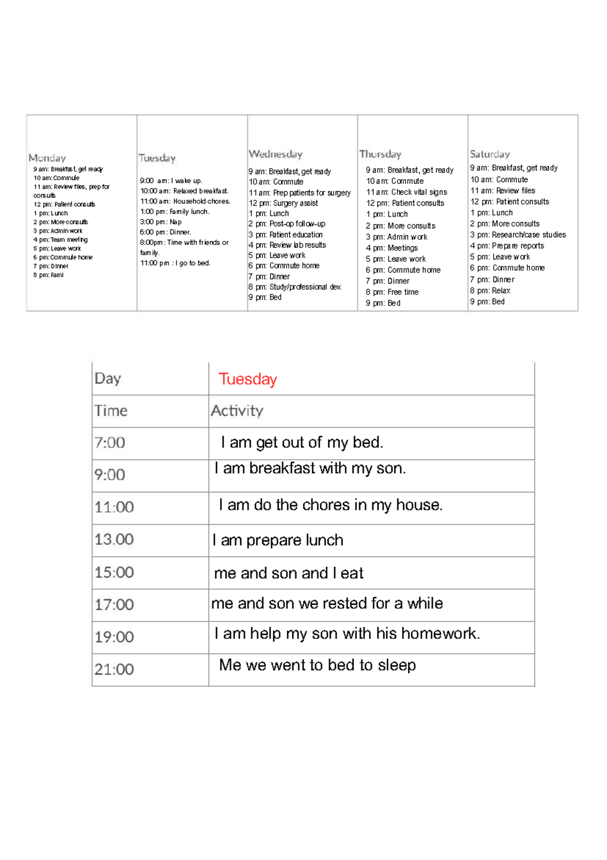 Daily Routines: English Practice for Daily Activities - Studocu