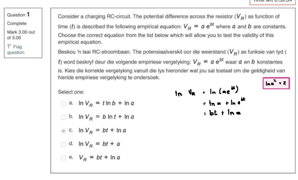E2 Quiz - E2 quiz practical answers - 154 - Ine = z In Vm = In (aebt ...