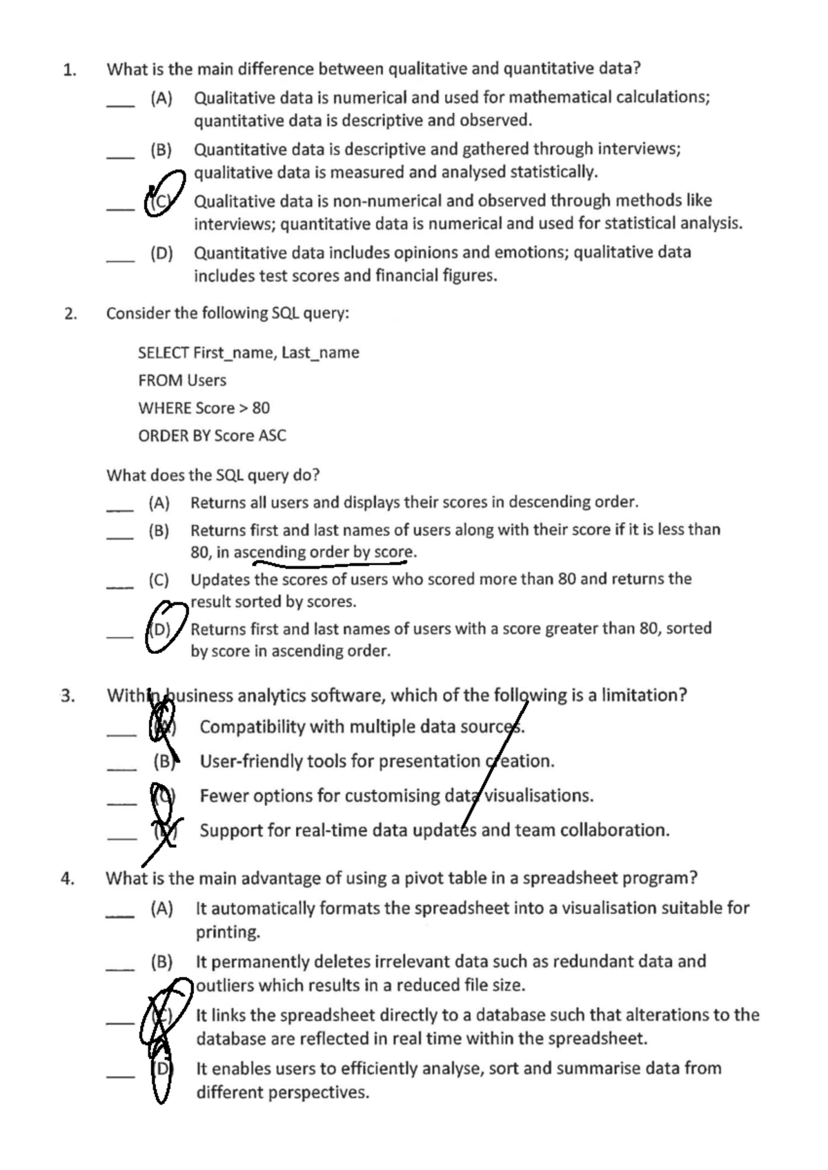 2025 Enterprise Computing Independent Trial HSC Q1-Q12 Exam Review ...