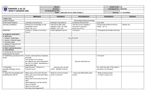 Grade 3 COT DLP Q4 Science - Daily Lesson Log SCHOOL: GABALDON ELEMENTARY SCHOOL Grade: THREE ...