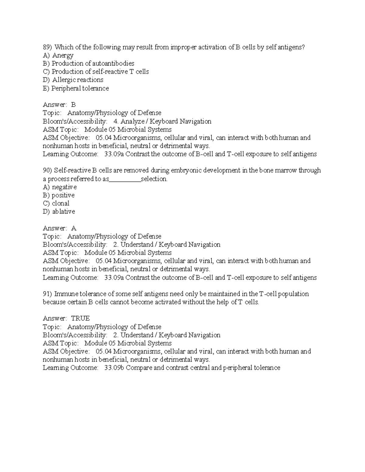 Test Bank for Prescott's Microbiology 12th Ed. (912) - B Cell ...