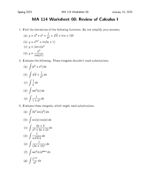 Course Notes for MA 114: Basics of Series and Convergence Concepts ...
