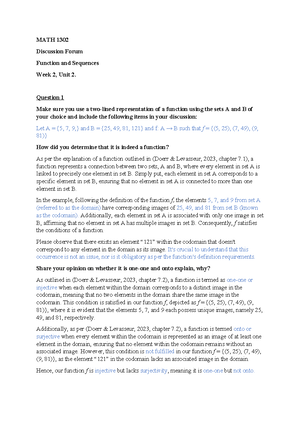 MATH 1302 Written Assignment Unit 8 - Week Eight, Unit 8. Introduction ...