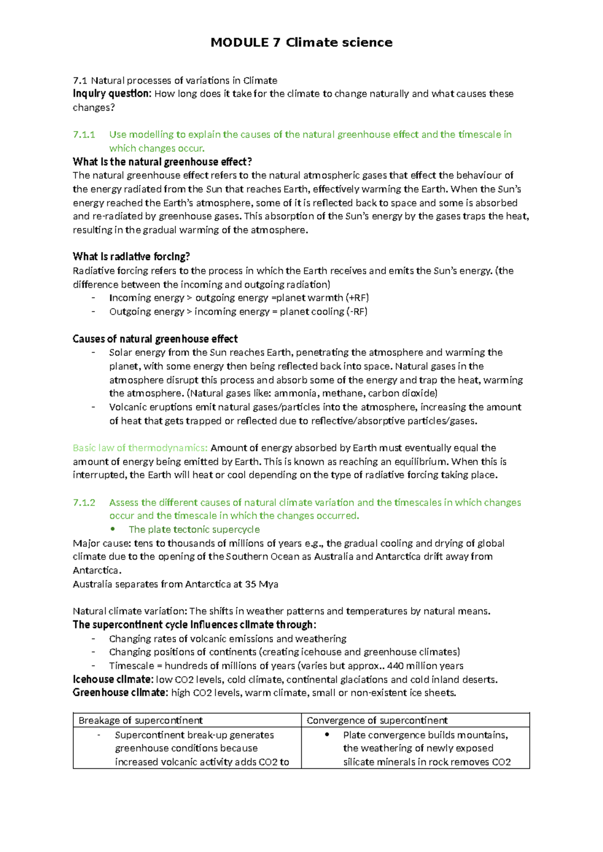 Module 7 - Study Notes on Natural Climate Variations for EES Year 12 ...