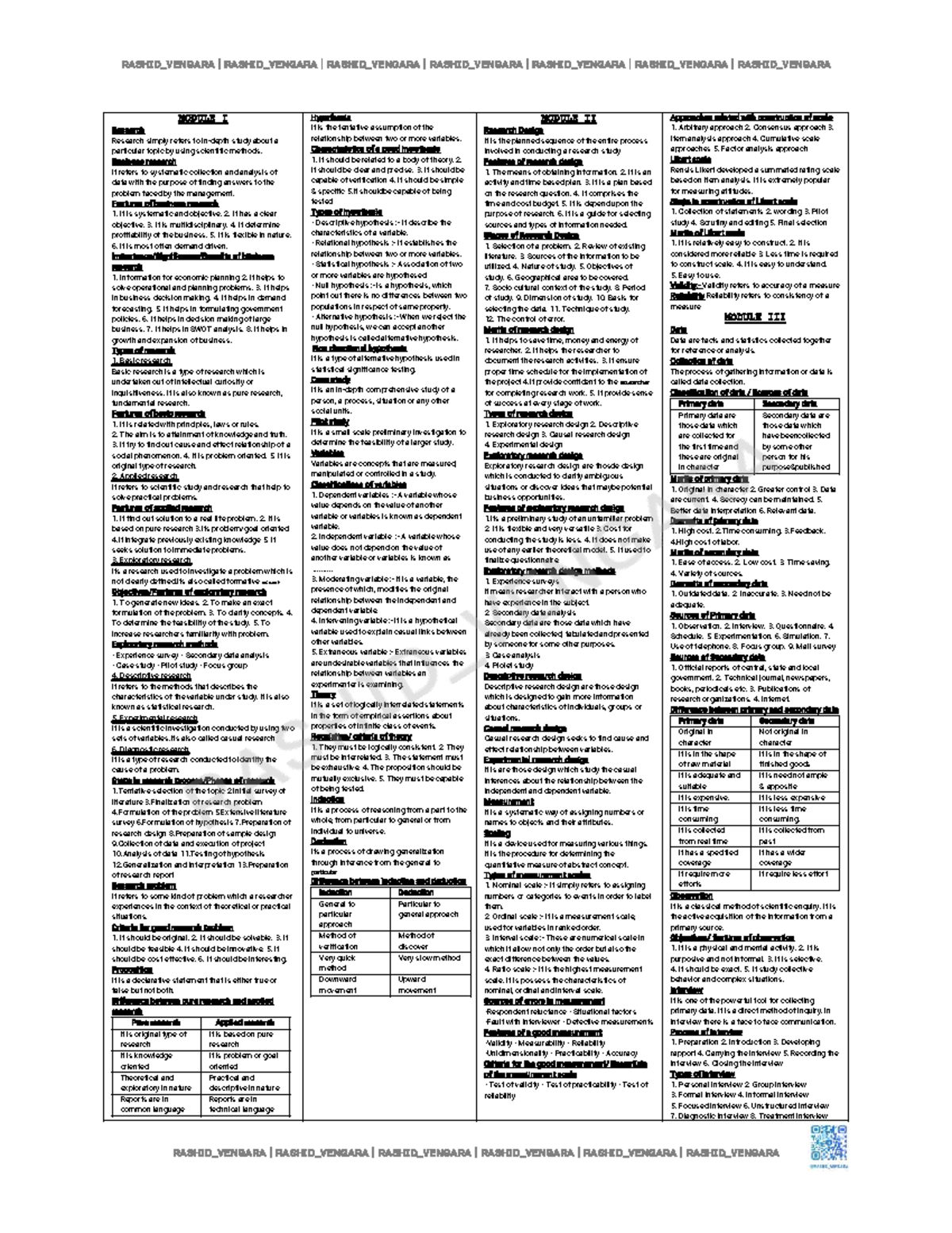 BRM BCOM - Comprehensive Guide to Research Methodologies - Studocu