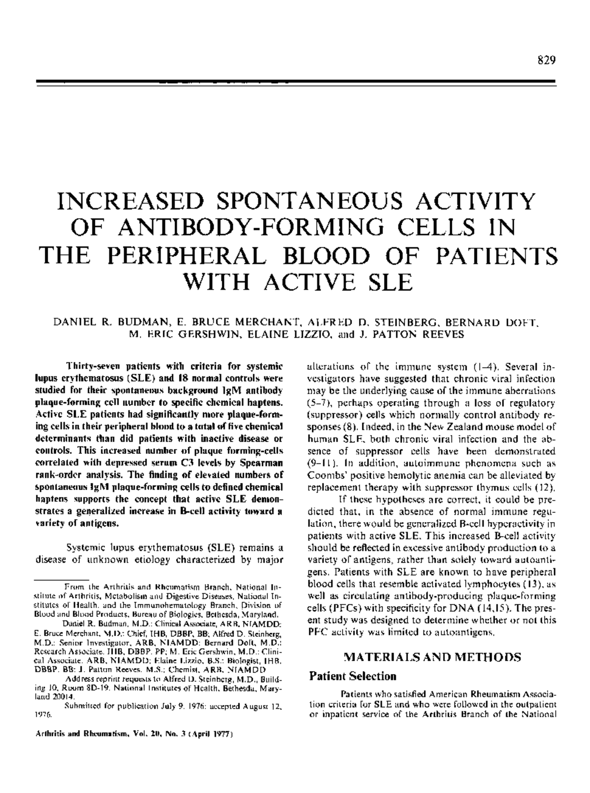 Increased spontaneous activity of antibo - 829 z ####### INCREASED ...