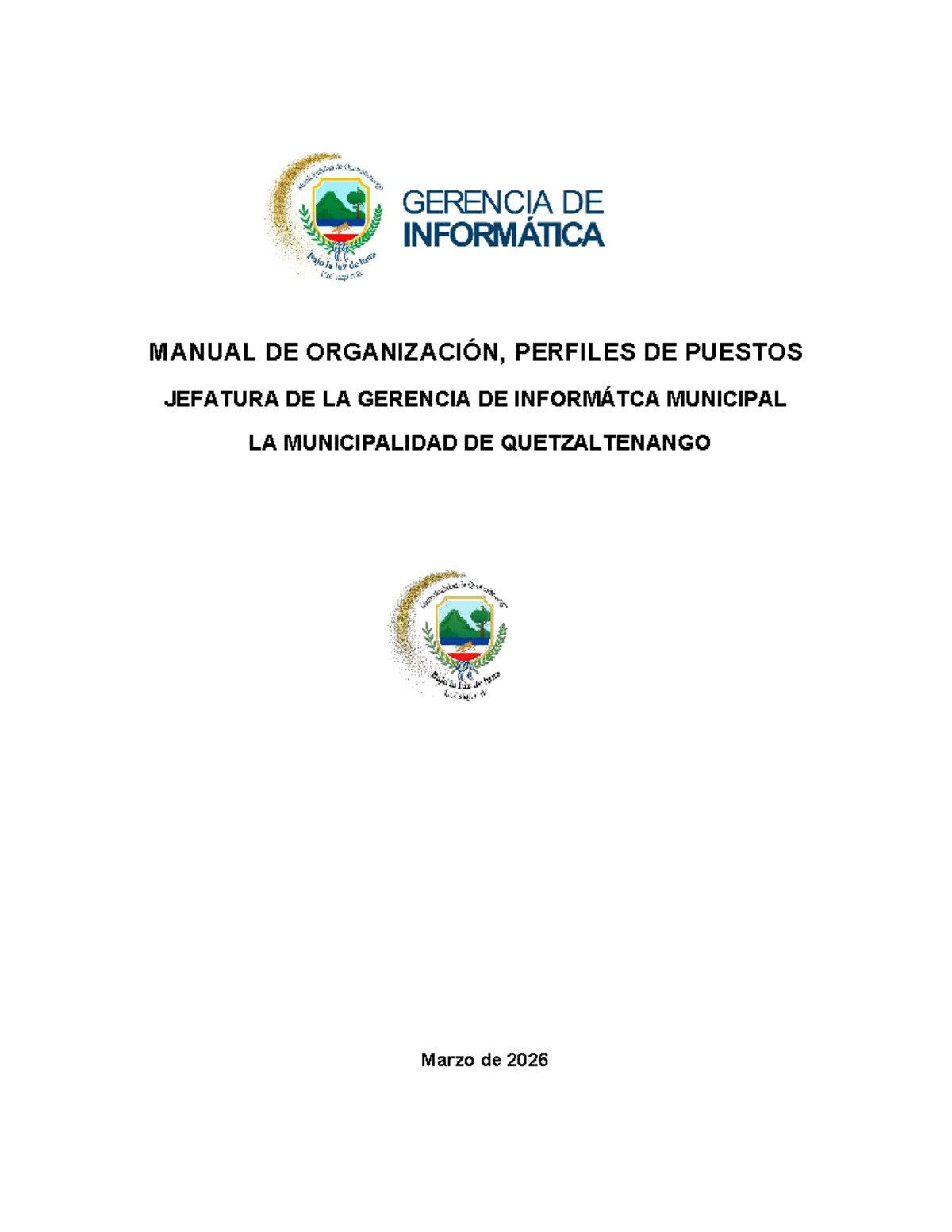 Manual de Organización y Perfiles de Puestos - Gerencia de Informática ...