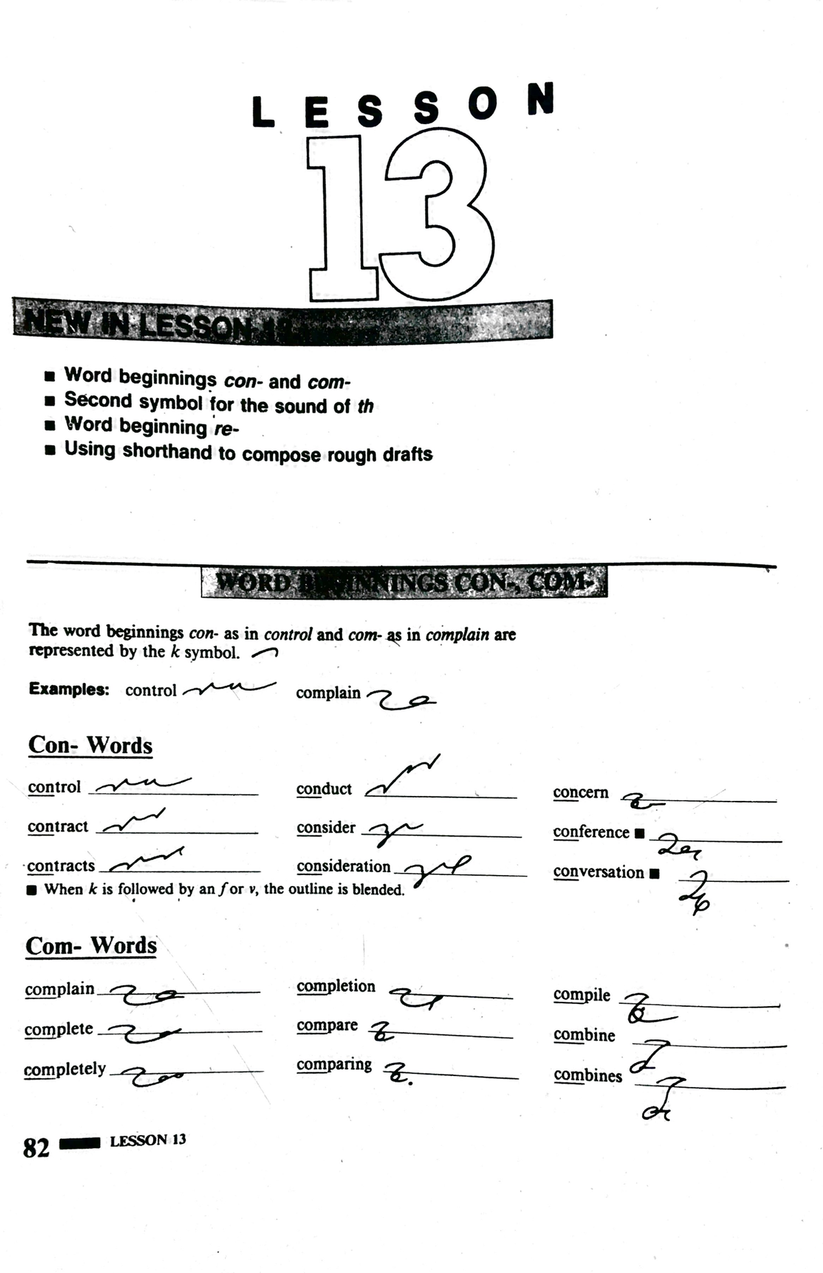 Lesson 13 - Word Beginnings and Shorthand Techniques - Studocu