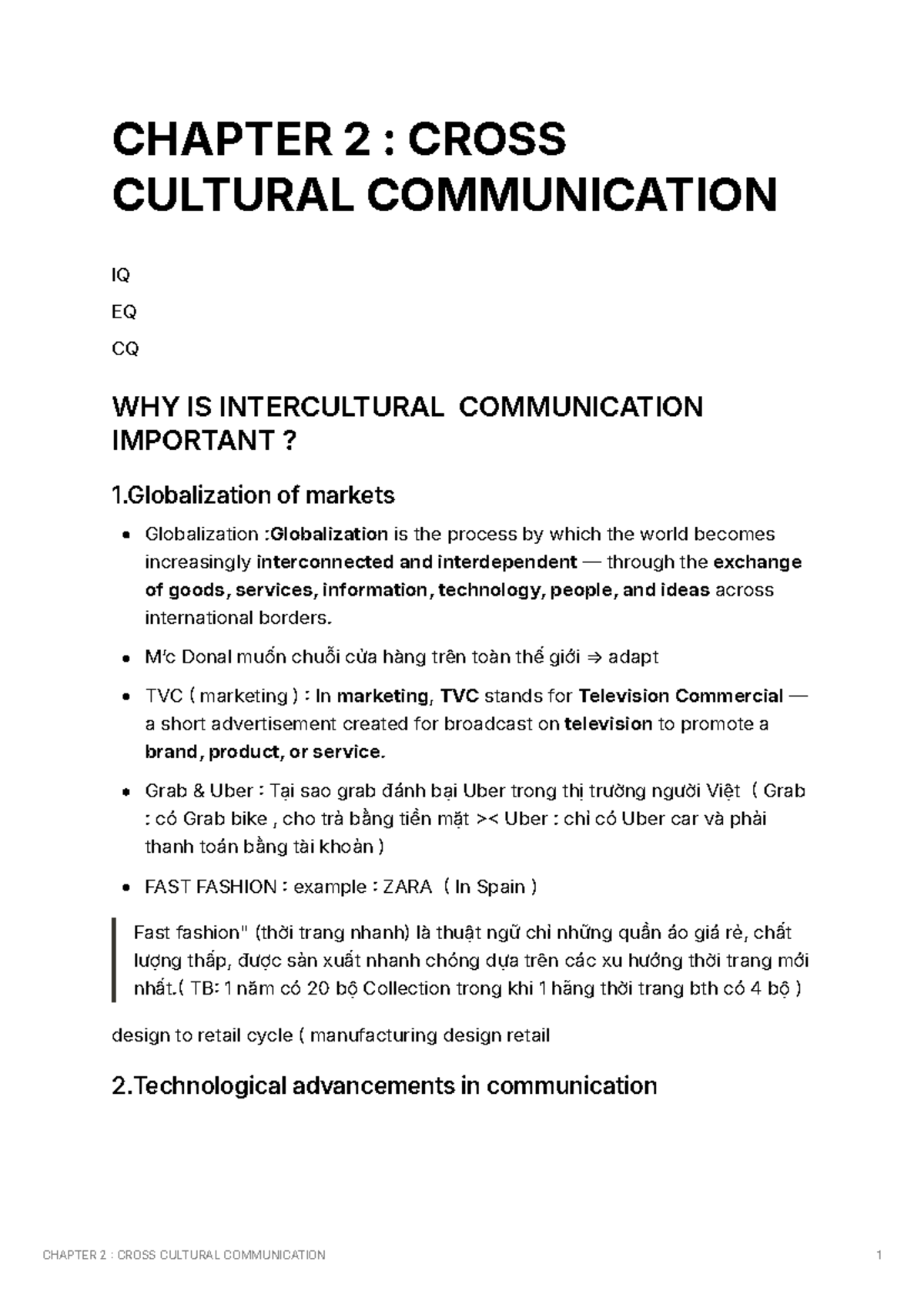 CHAPTER 2: CROSS-CULTURAL COMMUNICATION INSIGHTS - Studocu