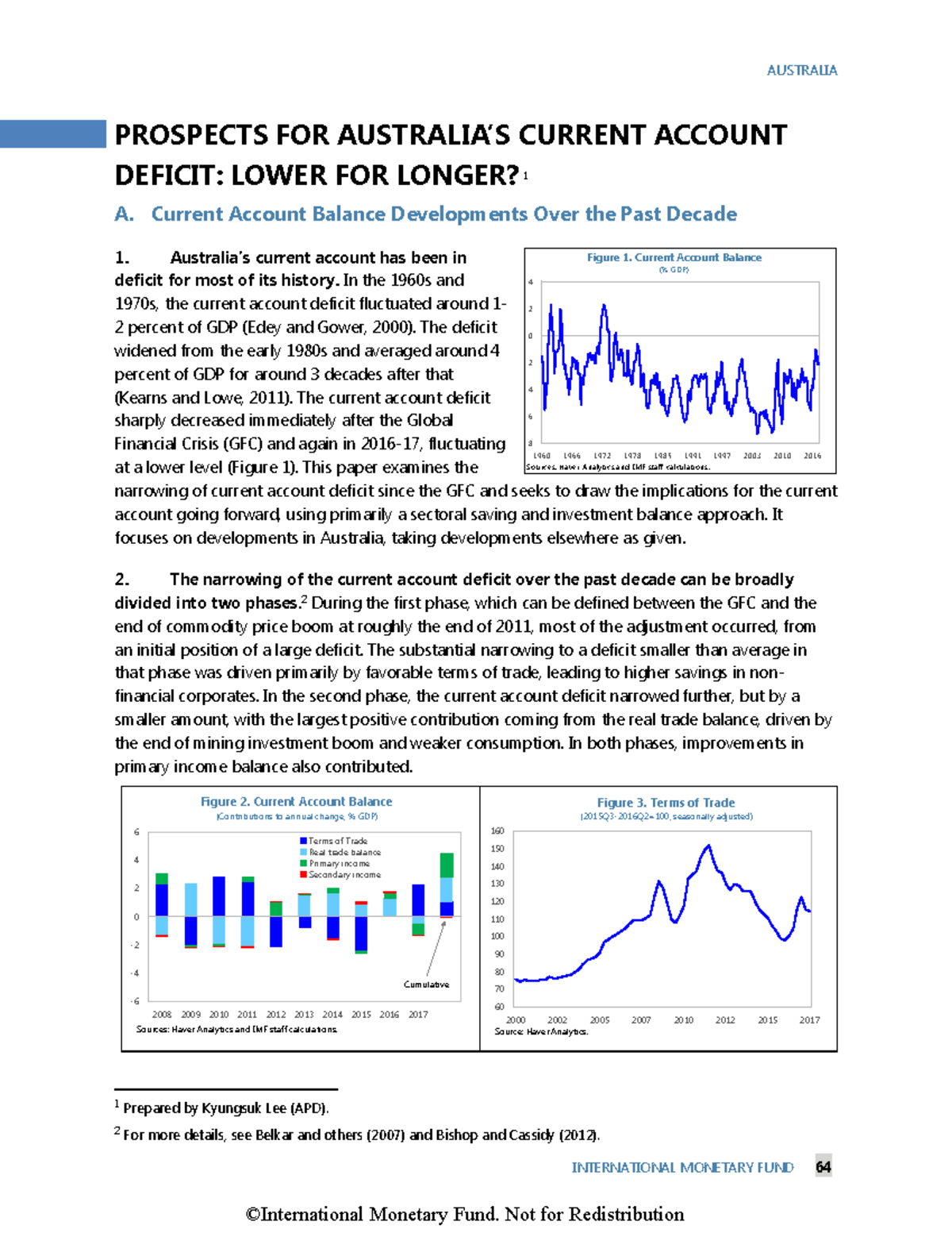 AUSTRALIA'S CURRENT ACCOUNT DEFICIT: TRENDS AND PROSPECTS A004 - Studocu