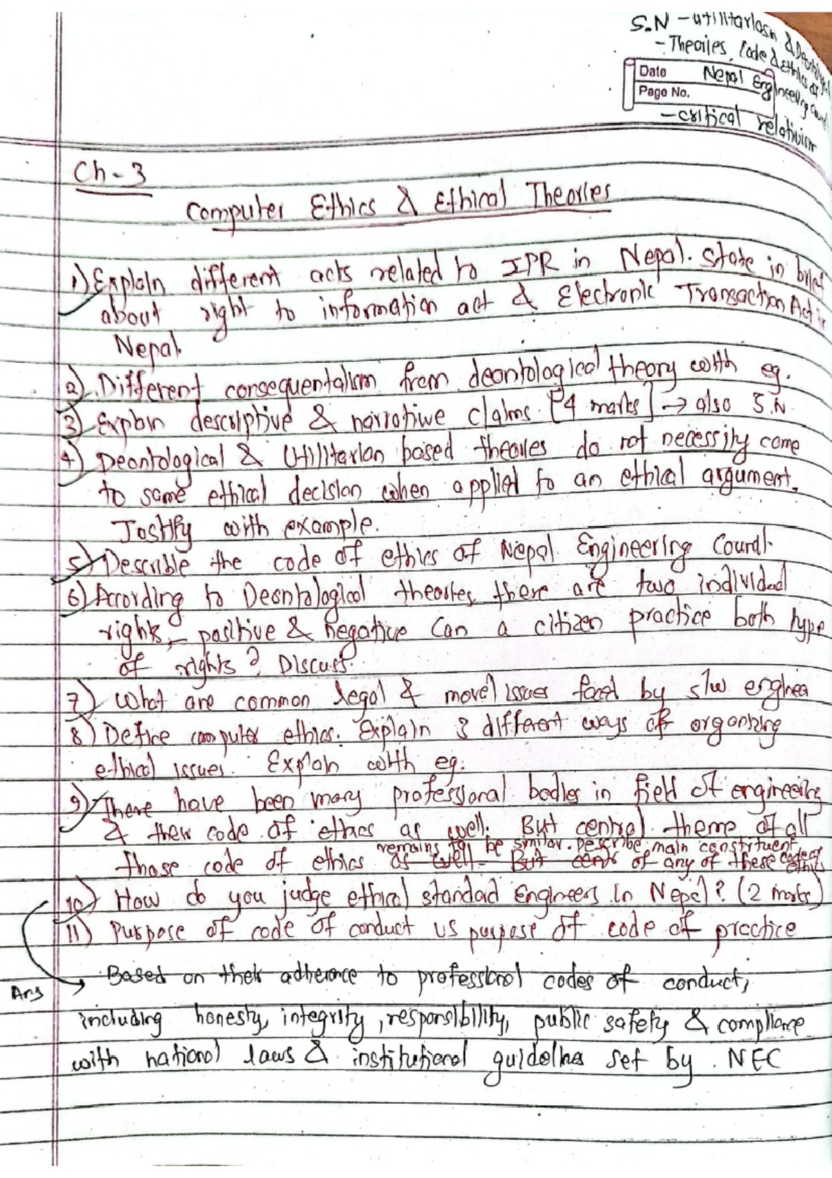 Ch 3 Computer Ethics: Understanding IPR, Ethical Theories, and Codes ...