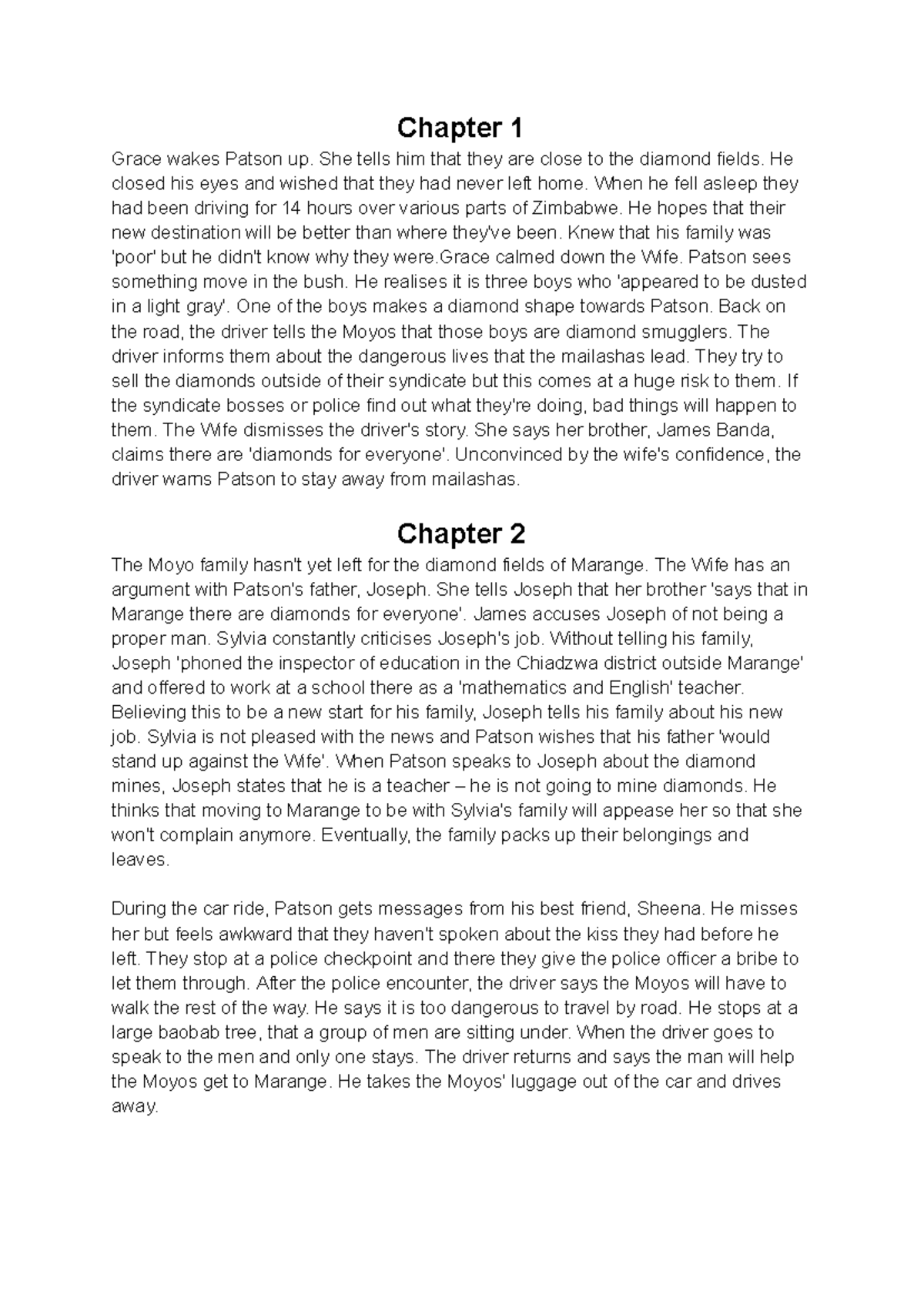 Diamond BOY Summary - Combined Personal & School Insights on the Novel ...