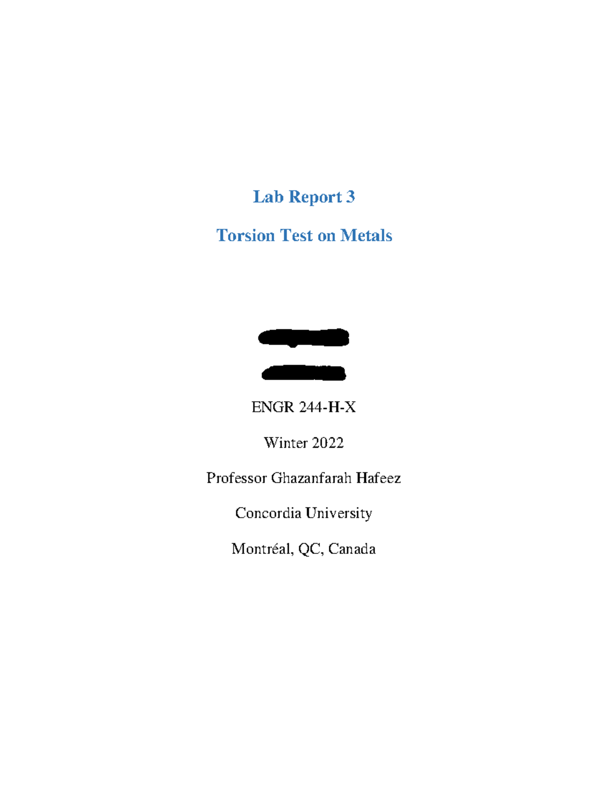 Lab 3 Report - - Studocu