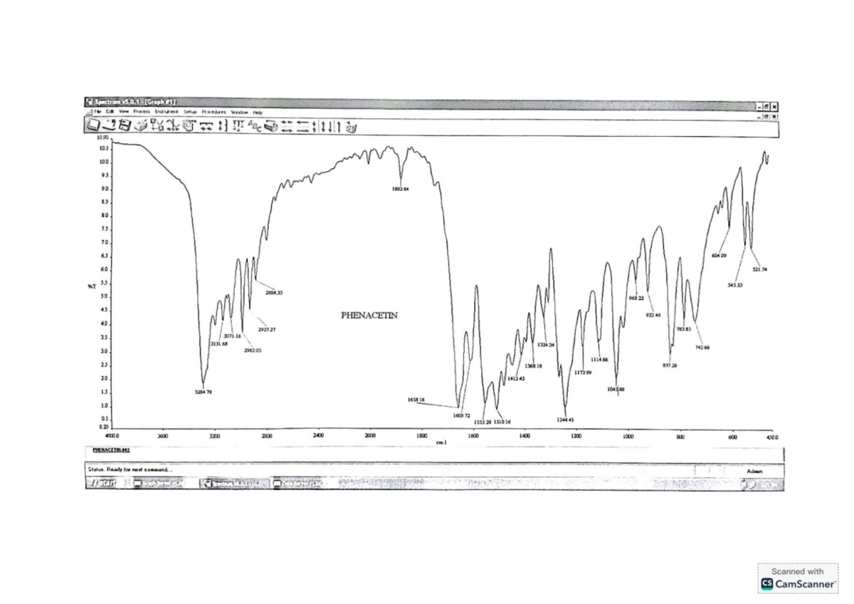 FTIR Analysis Results for Spectrum v5.0.1 - Studocu