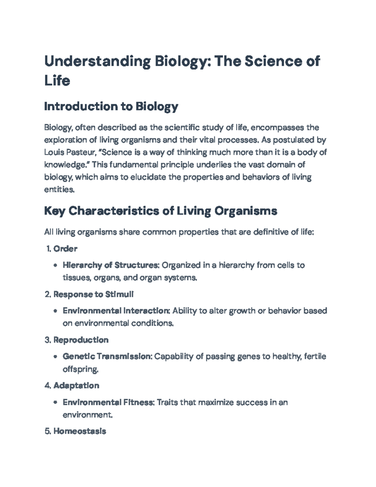 Biology 101: Key Characteristics of Life & Scientific Method Overview ...