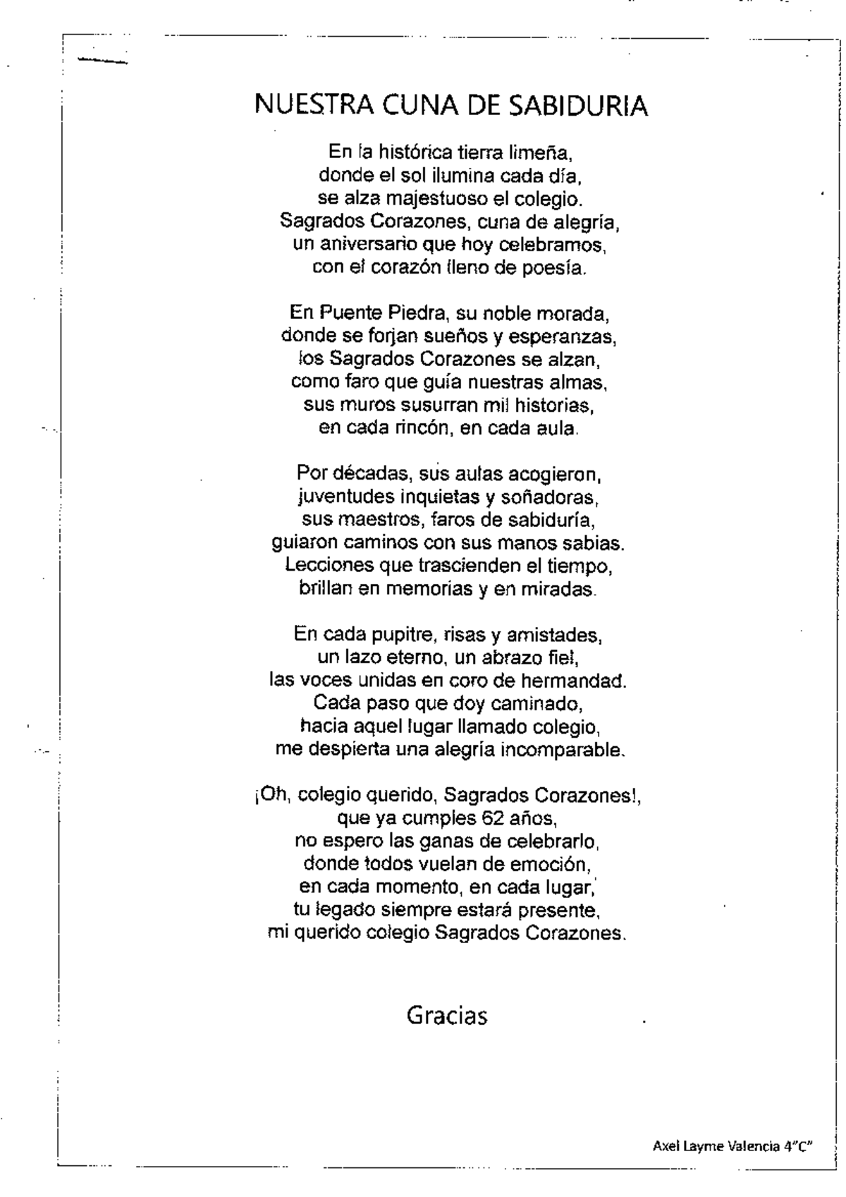Poema - Lo siento solo quiero descargar un documento owo - NUESTRA CUNA ...