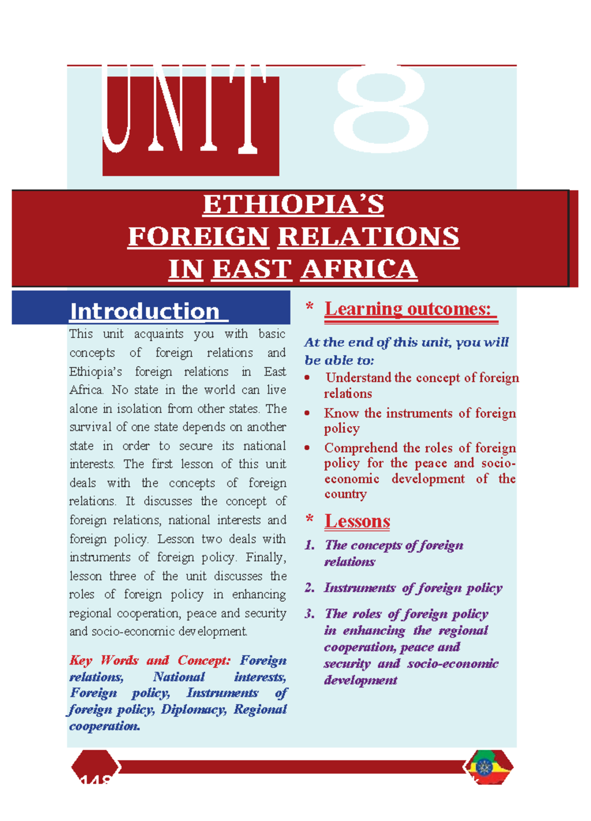Ethiopia's Foreign Relations in East Africa: Concepts & Instruments ...