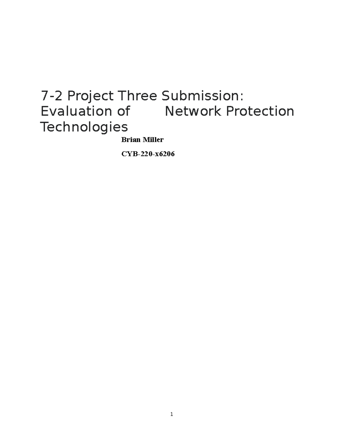 CYB 220 7 2 Project Brian Miller - 7-2 Project Three Submission ...