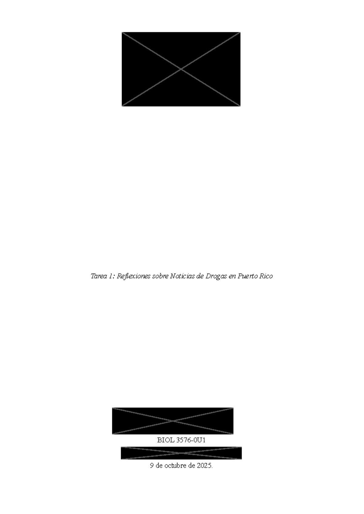 Reflexiones sobre Noticias de Drogas en Puerto Rico - BIOL 9 - Studocu
