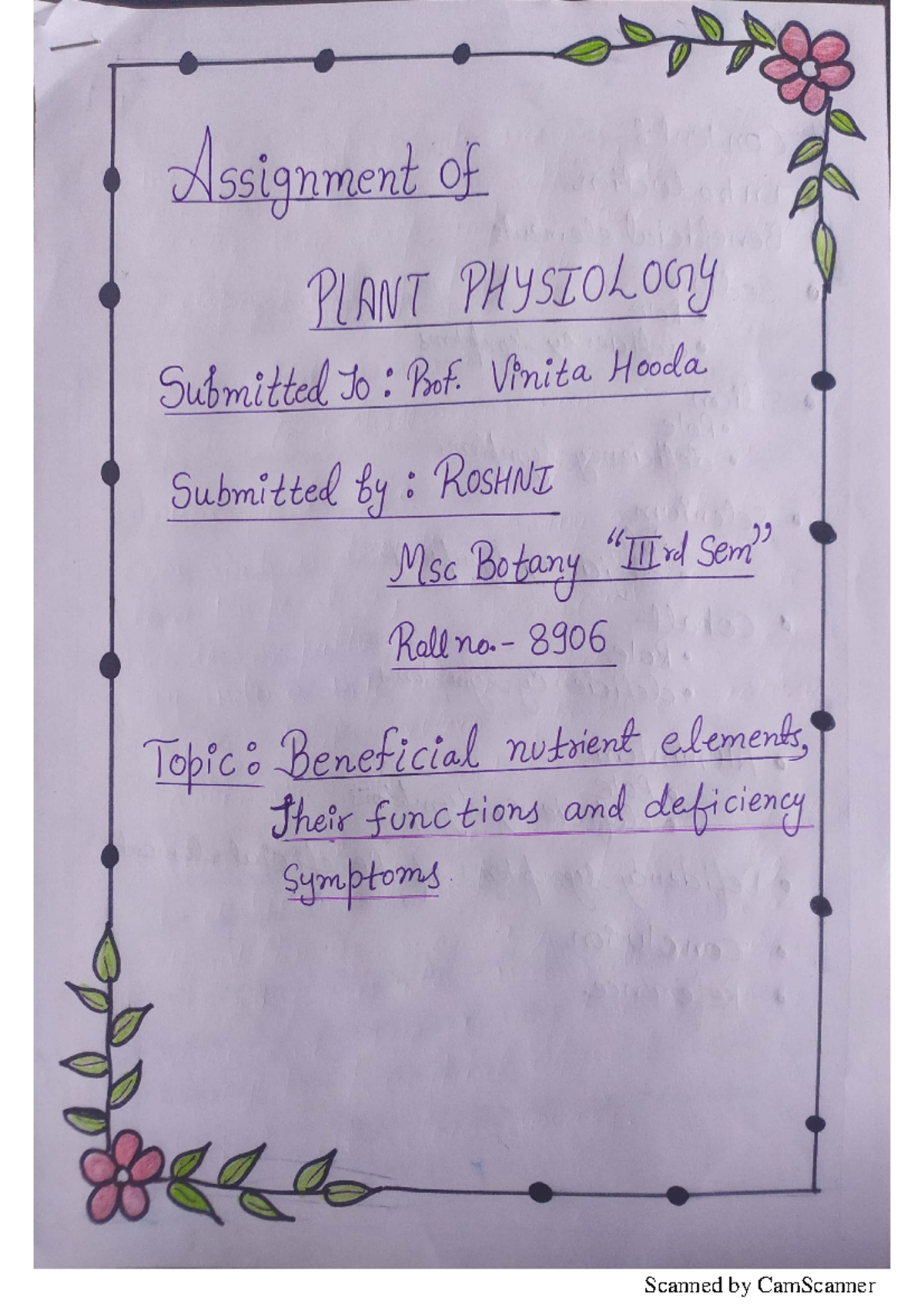 Beneficial Elements in Plant Physiology: Nutrients, Functions ...