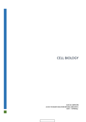 [Solved] how to write illustrated report - Unit 5 - Cell Biology - Studocu
