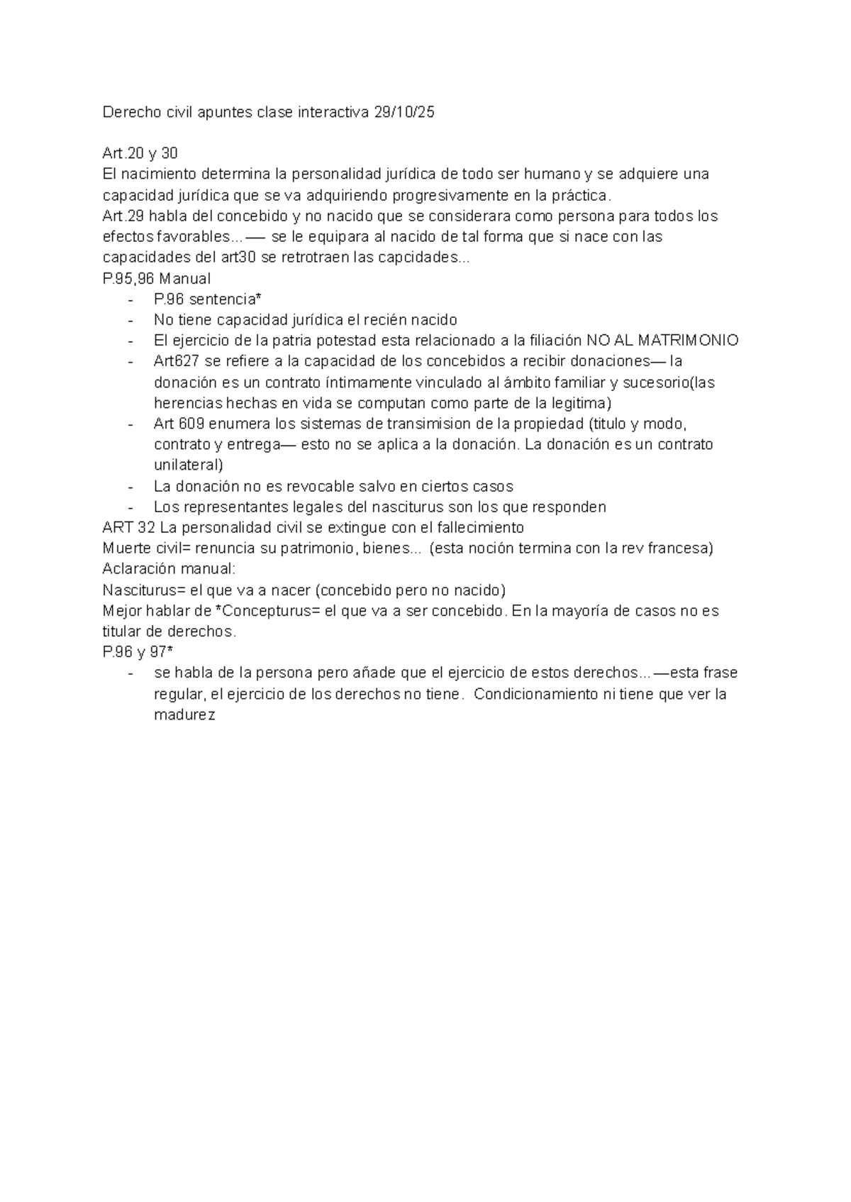 Derecho Civil: Personalidad Jurídica y Nacimiento (Clase Interactiva ...