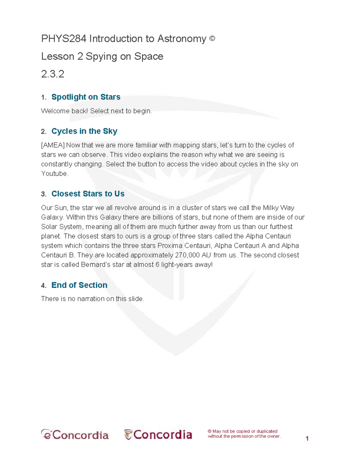 PHYS284 Lesson 2: Exploring Stars and Cycles in the Sky - Studocu