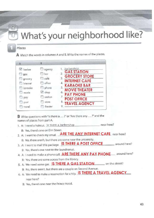 Interchange 1 Workbook Answer Key 222-237 - T-168 Workbook answer key ...