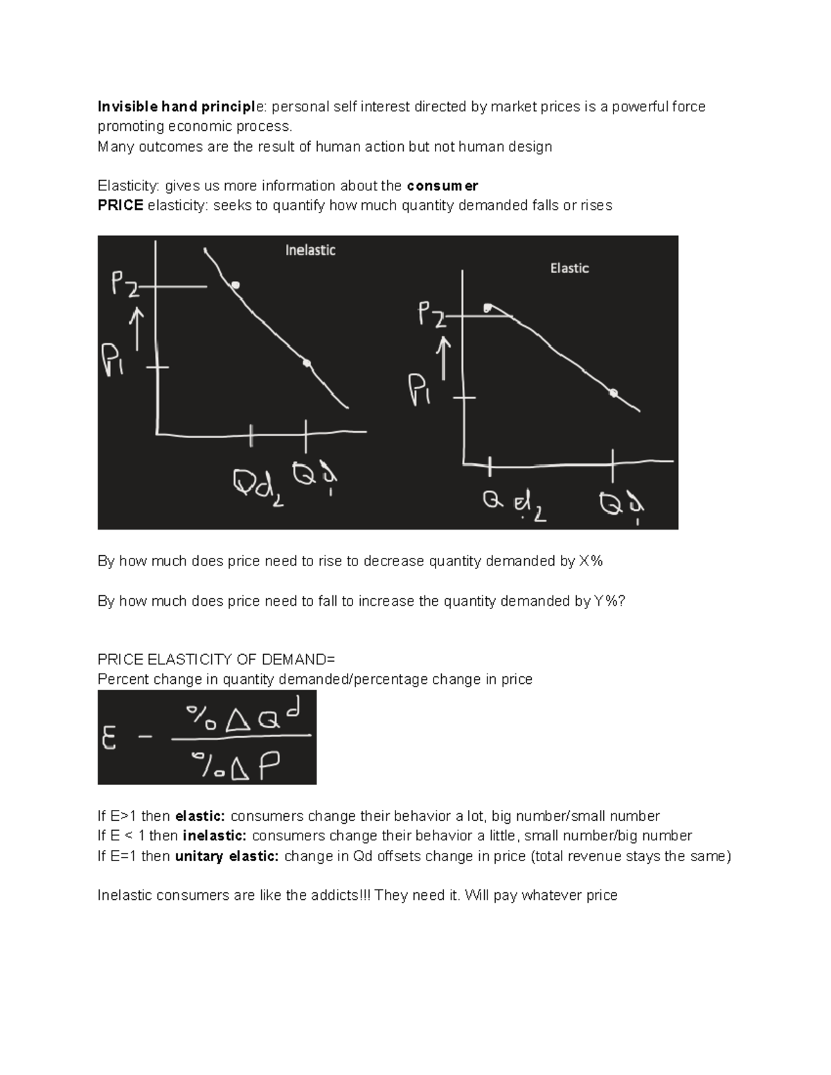 Ch 7 - Economic Principles & Elasticity Concepts by Prof. Joe Calhoun ...