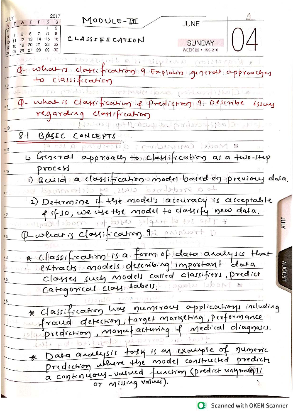 Module 3 - Classification Techniques and Decision Tree Induction Notes ...